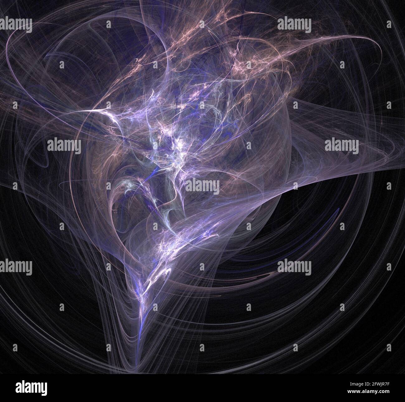 image of one Illustration of digital fractal Stock Photo - Alamy
