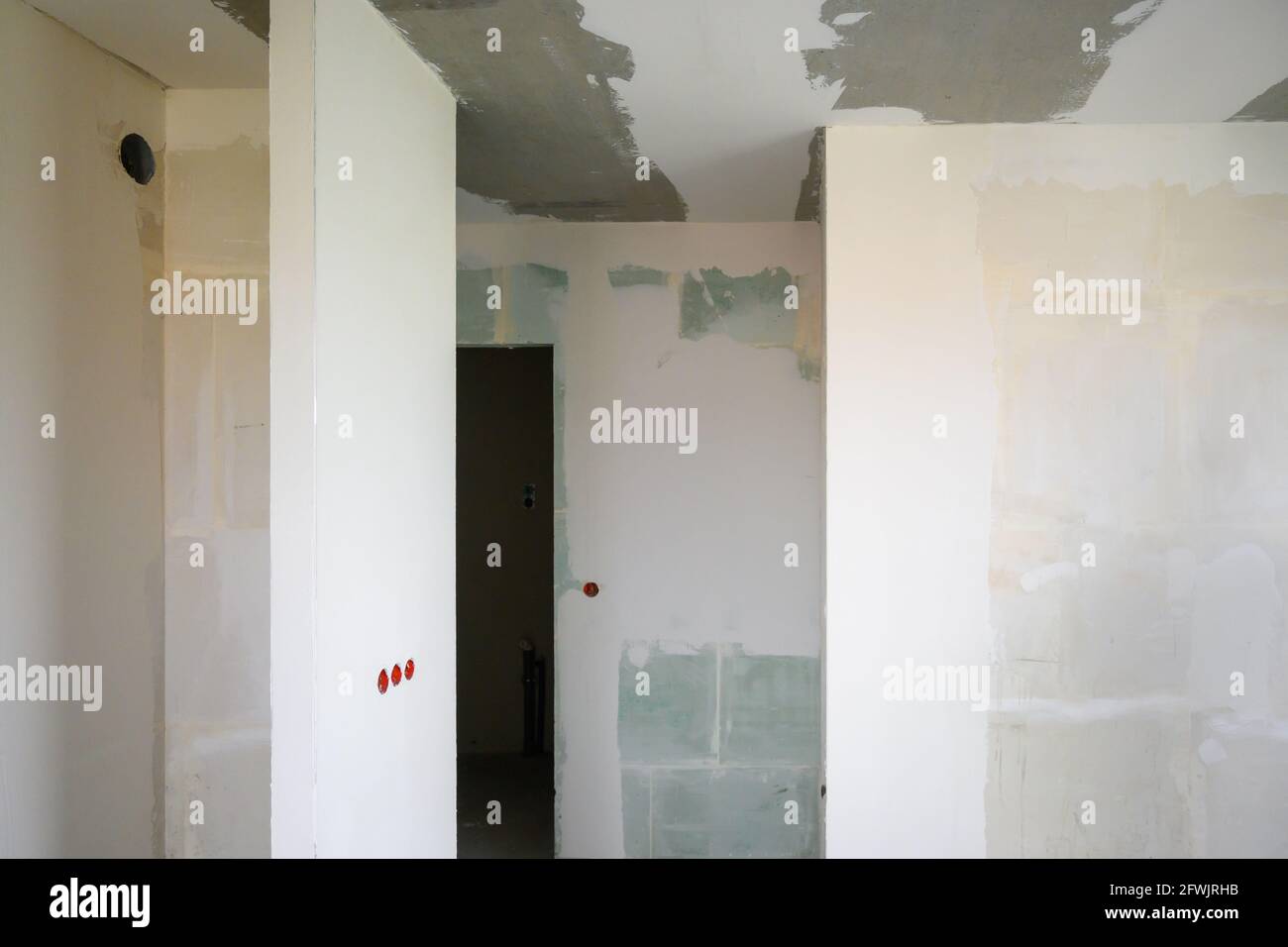 Apartment under construction in the new european housing estate Stock ...