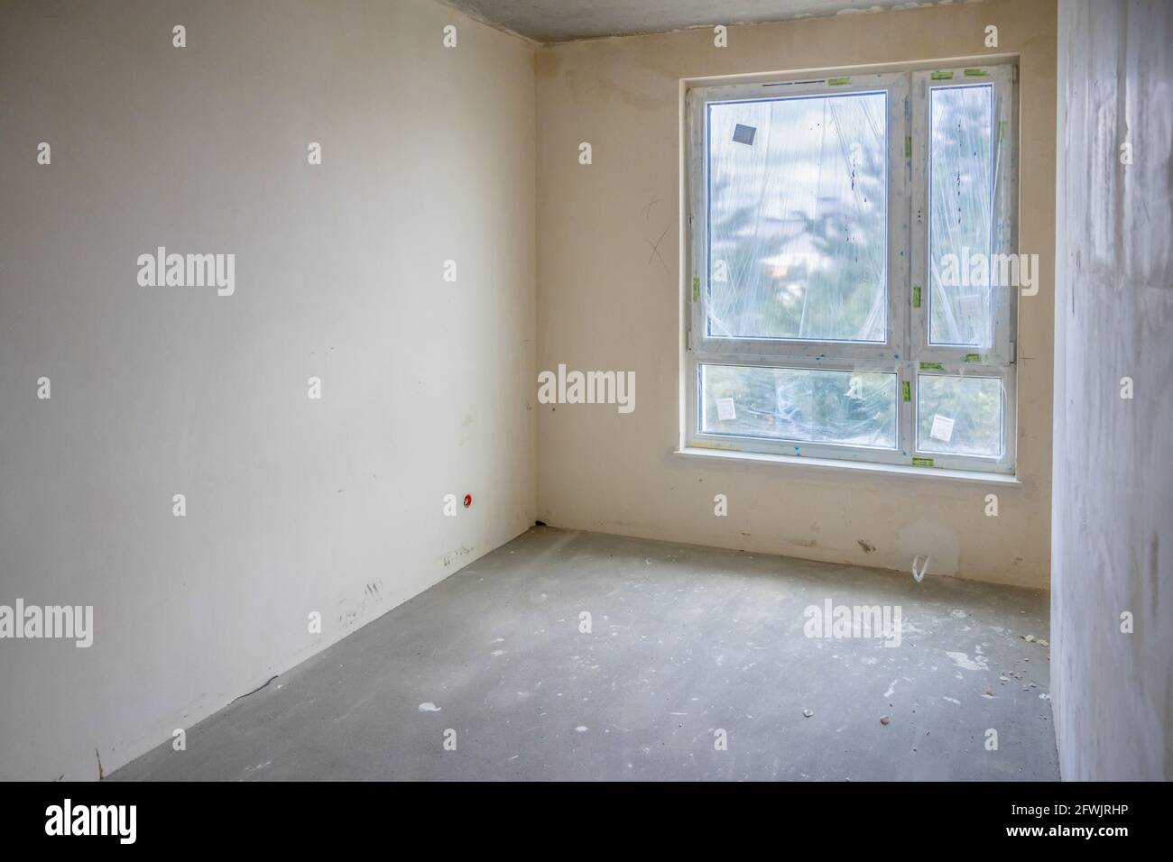 Apartment under construction in the new european housing estate Stock ...