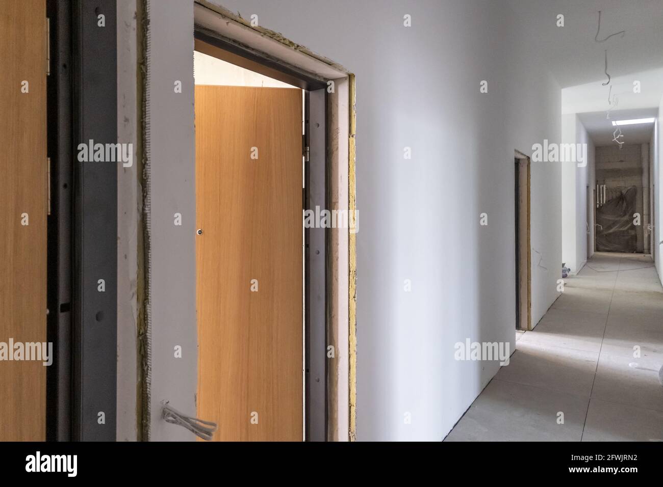 Apartment under construction in the new european housing estate Stock ...