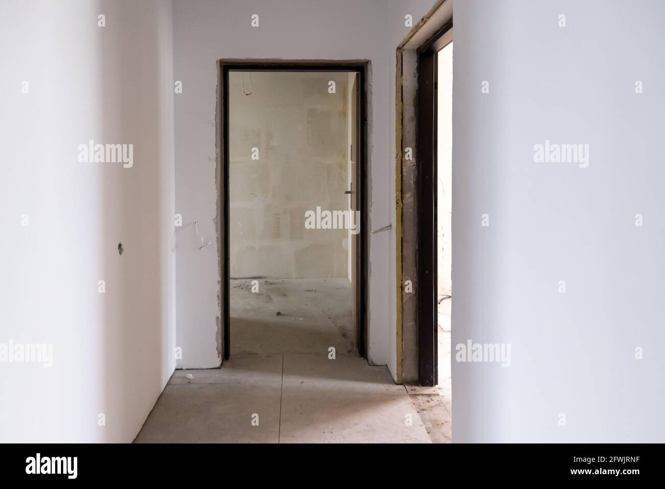 Apartment under construction in the new european housing estate Stock ...