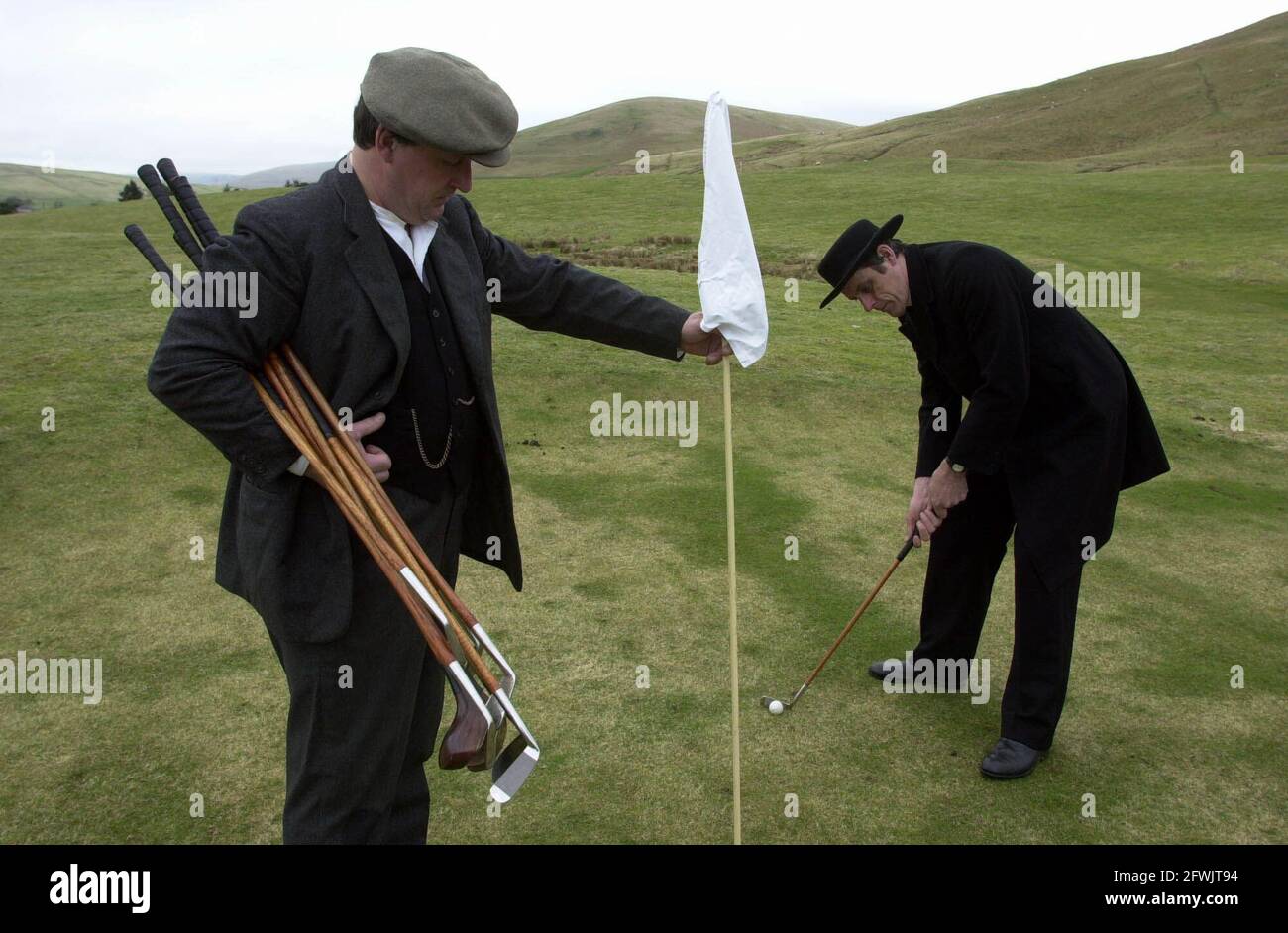 Harry (flat cap) and Alfie (brimmed hat) Ward in period costume on ...