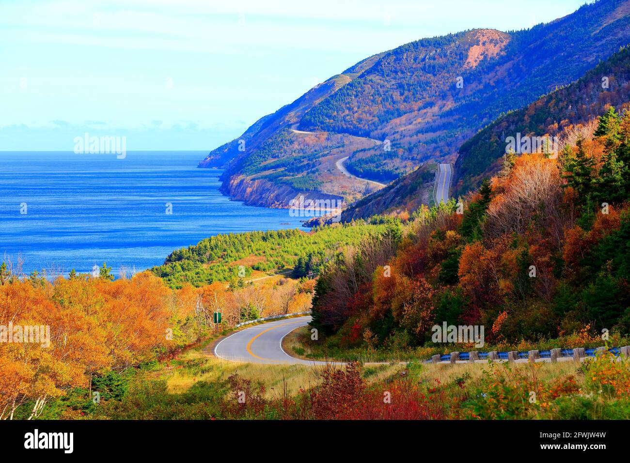 The cabot Trail, autumn, Cape Breton, Nova Scotia, Canada Stock Photo - Alamy