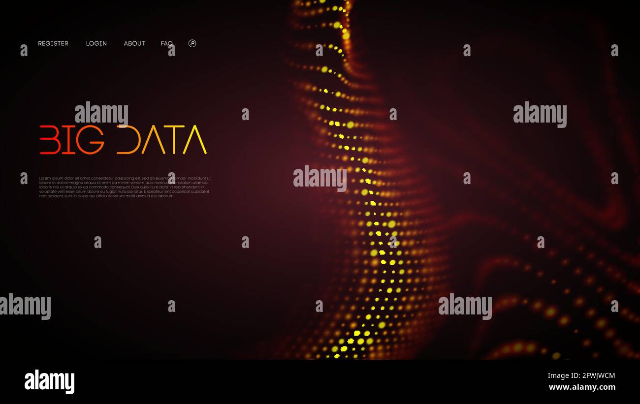 Internet technology vector illustration. Big data iot. Digital ...