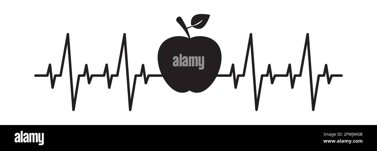 Apple heartbeat, School Teacher vector, back to school Stock Vector ...