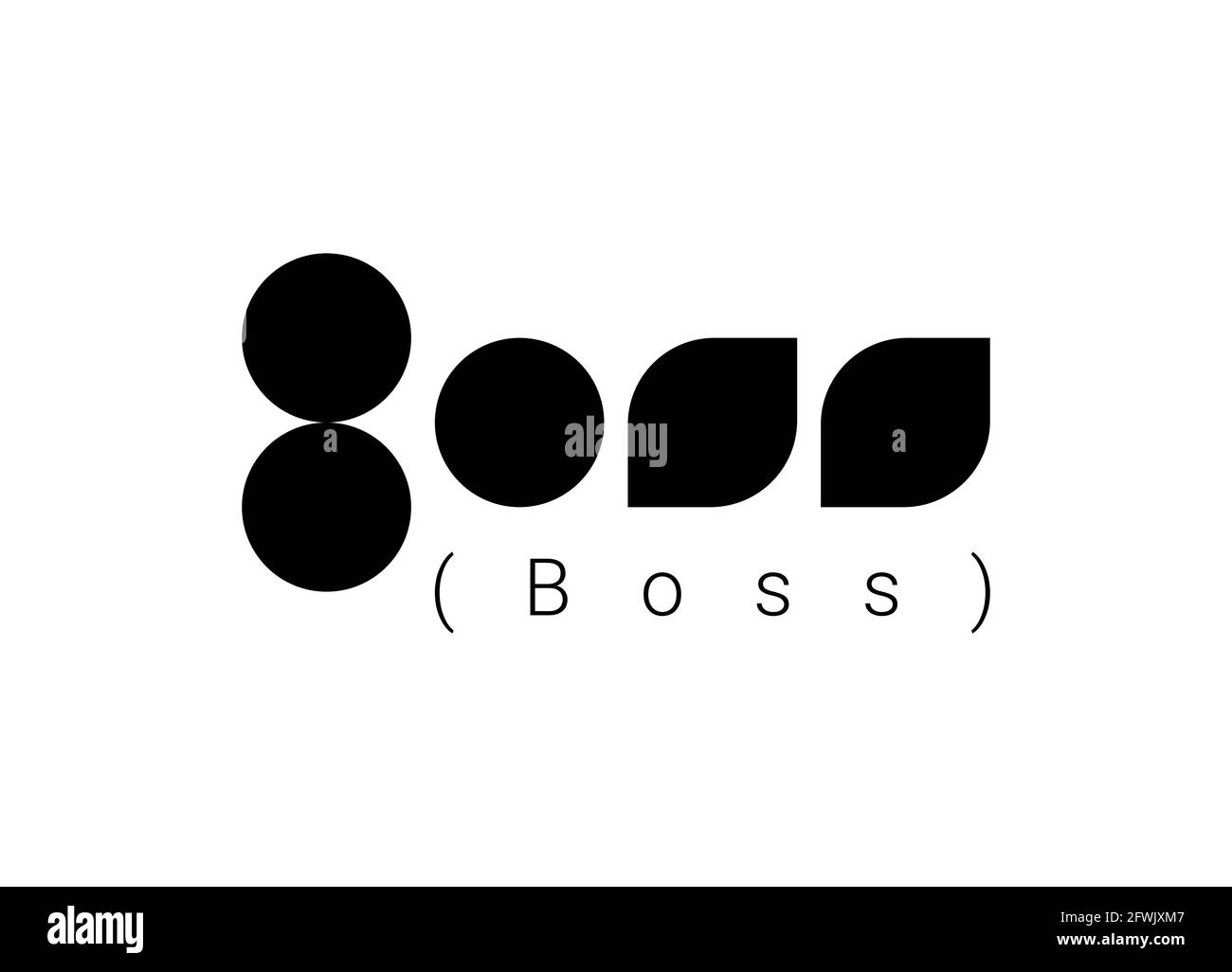 Boss. Vector composition in minimalistic font style Stock Vector Image ...