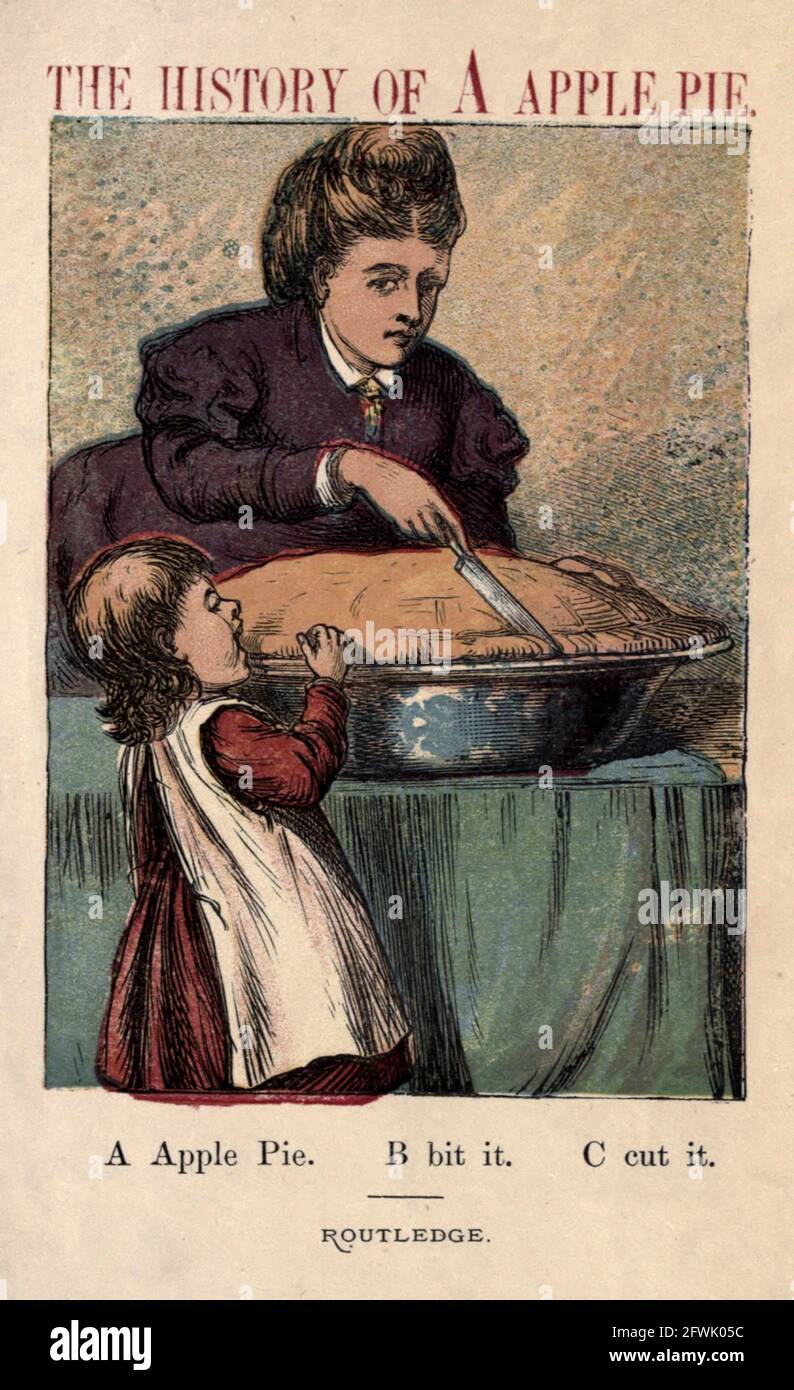 The History of A apple Pie alphabet rhymes From the book ' A apple pie ...