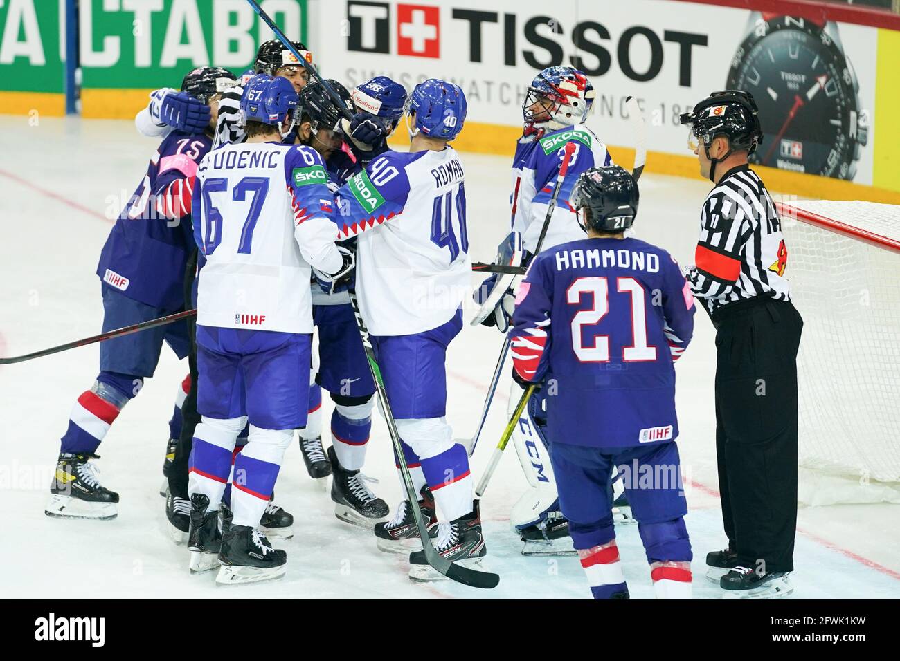 Riga, Olympic Sports Centre, Great, UK. 23rd May, 2021. vs Slovakia ...