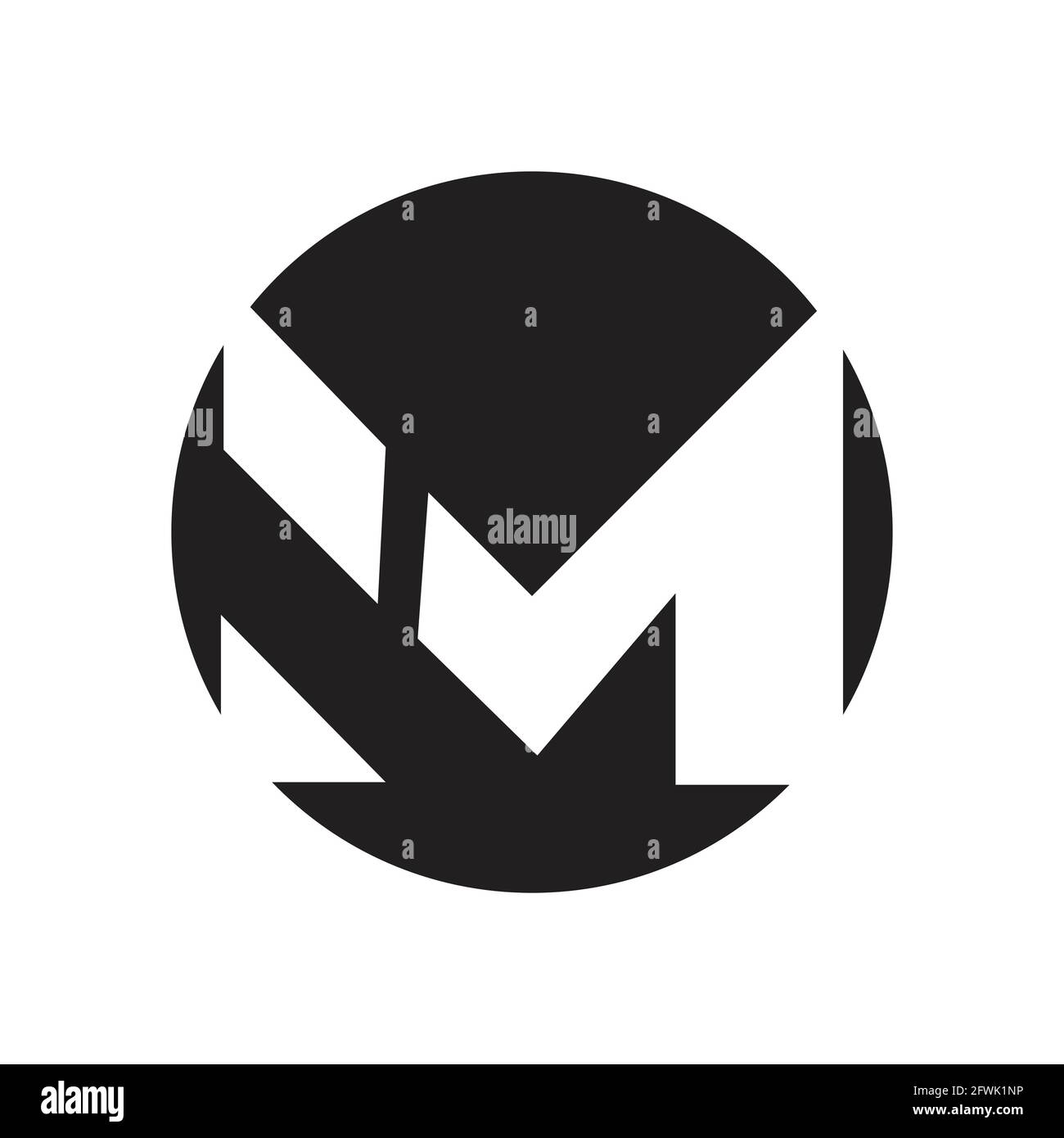 Letter M Business corporate abstract unity vector logo design ...