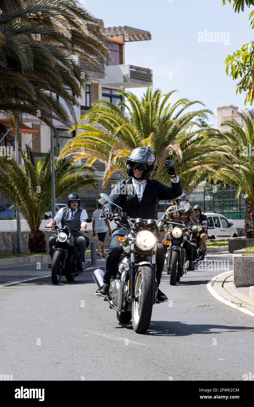 Playa de Las Americas, Tenerife, Canary Islands. 23 May 2021. Dapper ...