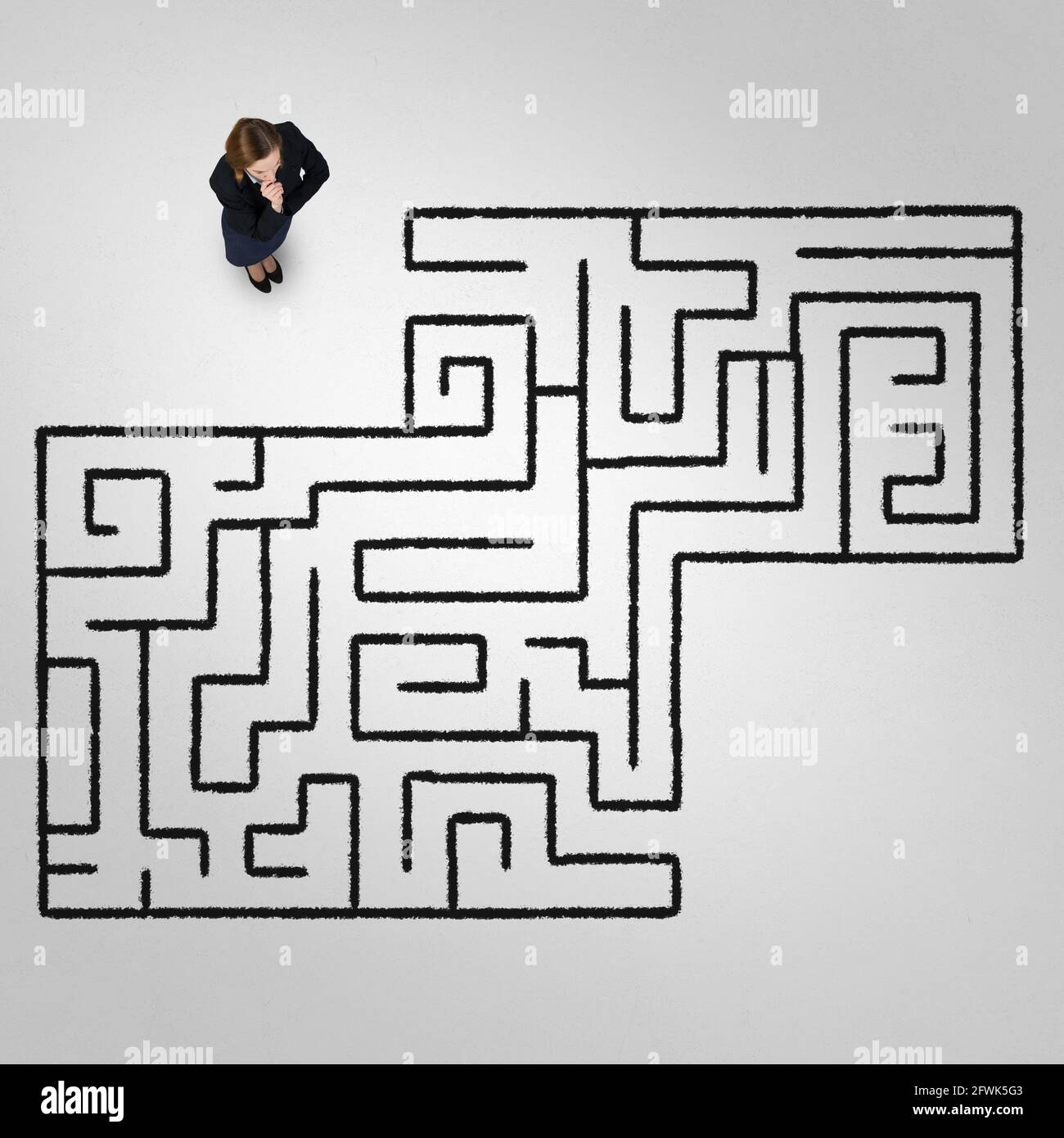 Finding right problem solution Stock Photo - Alamy