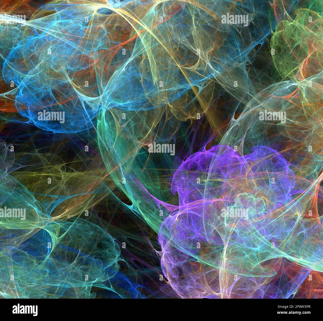 image of one Illustration of digital fractal Stock Photo - Alamy