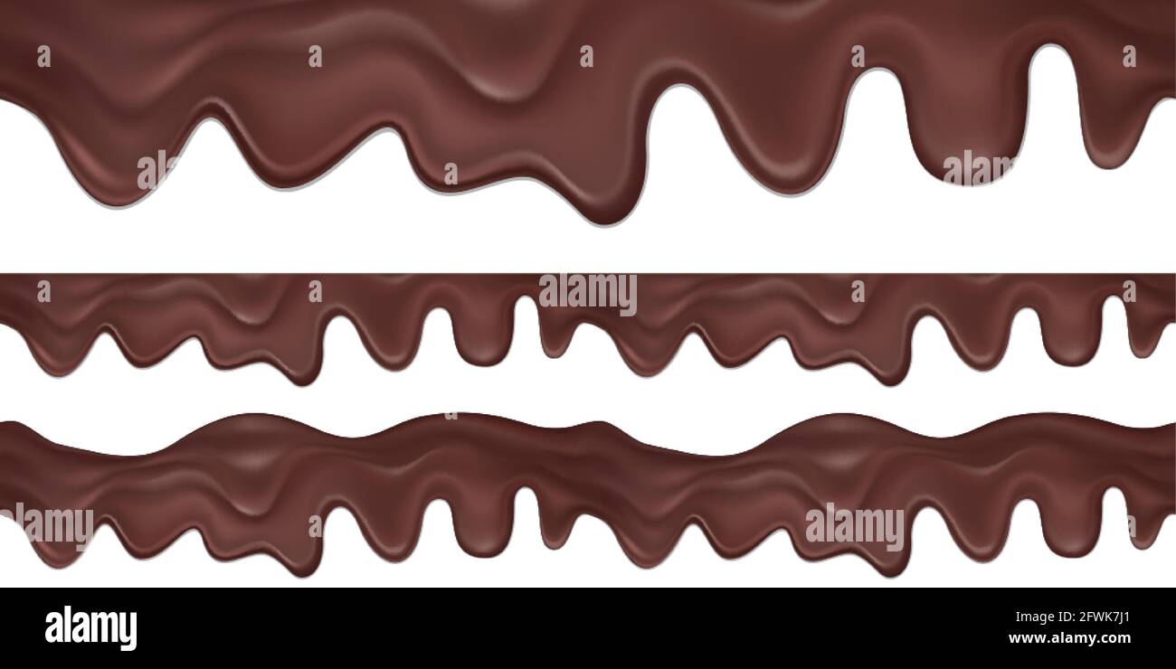 Melted Chocolate Border