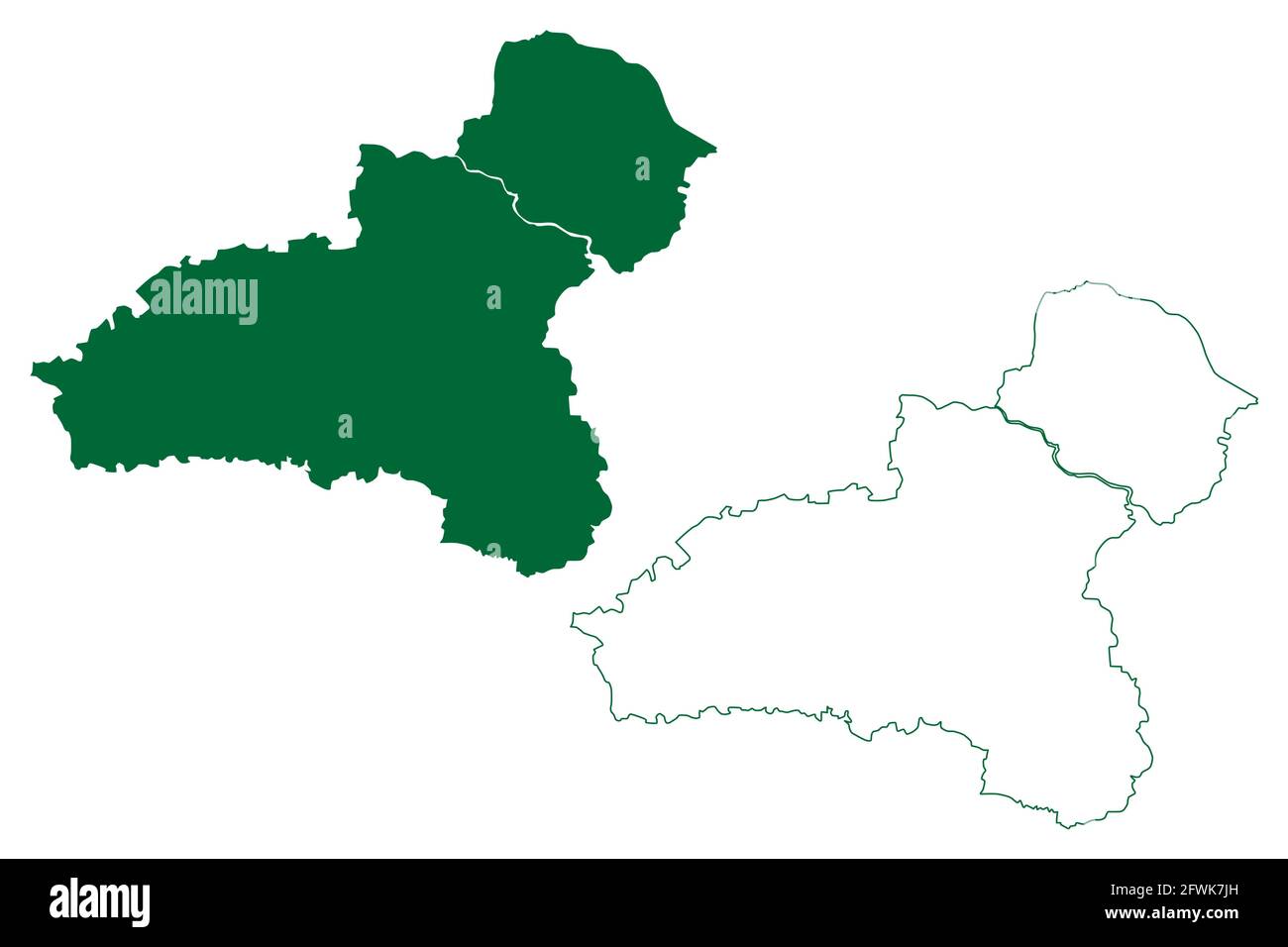 Dhule district (Maharashtra State, Nashik Division, Republic of India ...