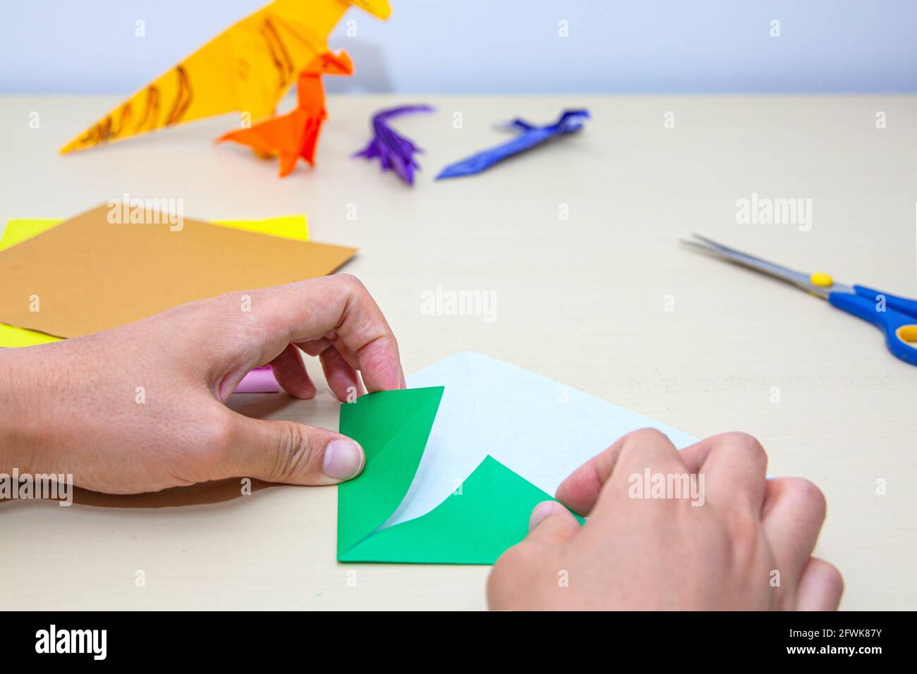 Instructions origami hi-res stock photography and images - Alamy