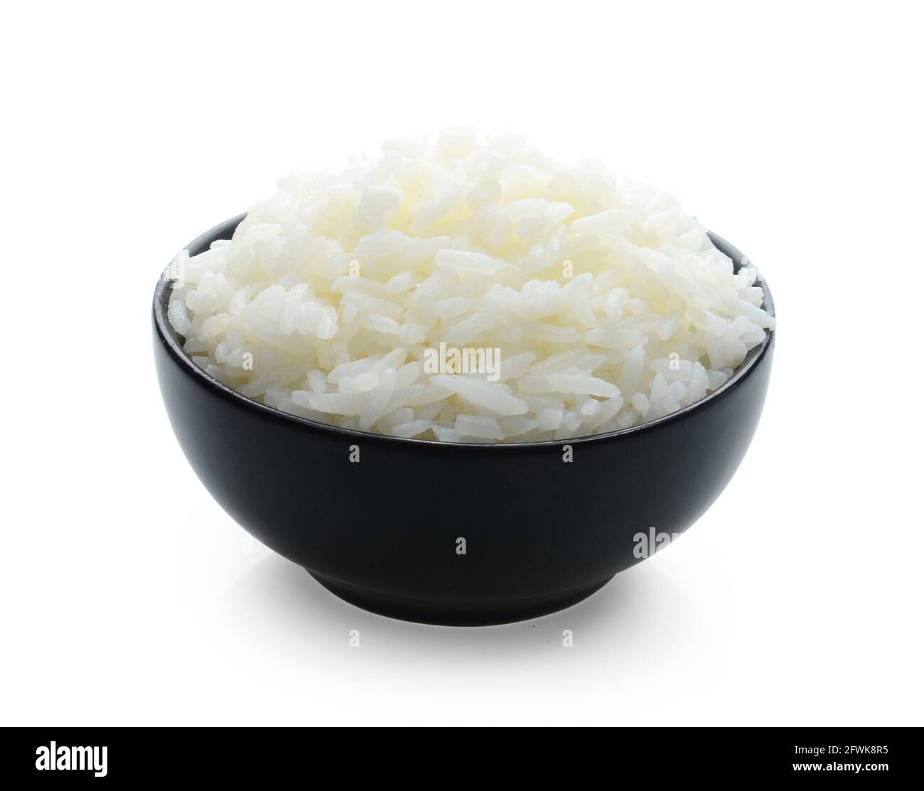 rice bowl on white background Stock Photo - Alamy