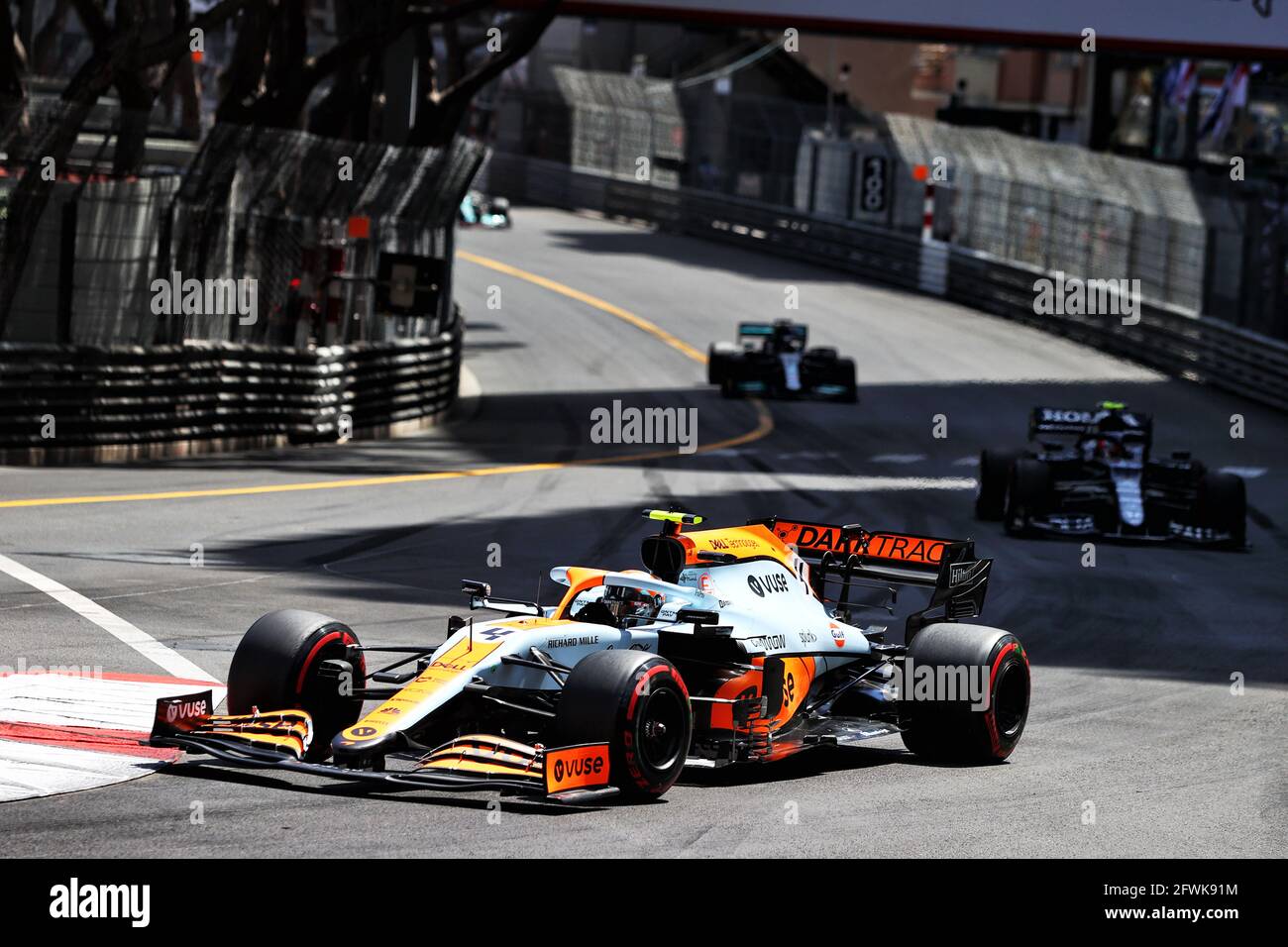 Lando Norris (GBR) McLaren MCL35M. Monaco Grand Prix, Sunday 23rd May 2021. Monte Carlo, Monaco ...