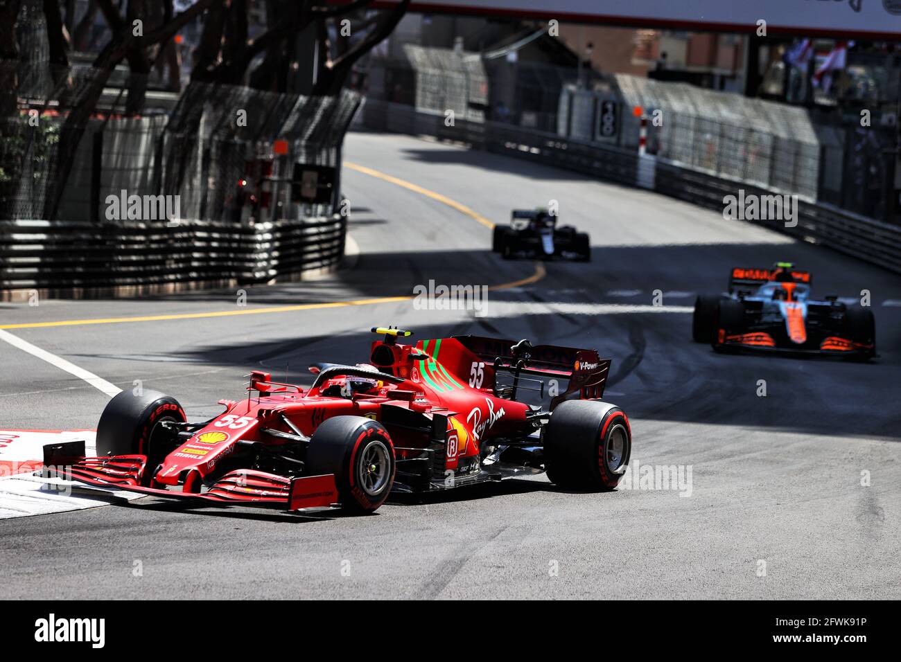 Carlos Sainz Jr (ESP) Ferrari SF-21. Monaco Grand Prix, Sunday 23rd May 2021. Monte Carlo ...
