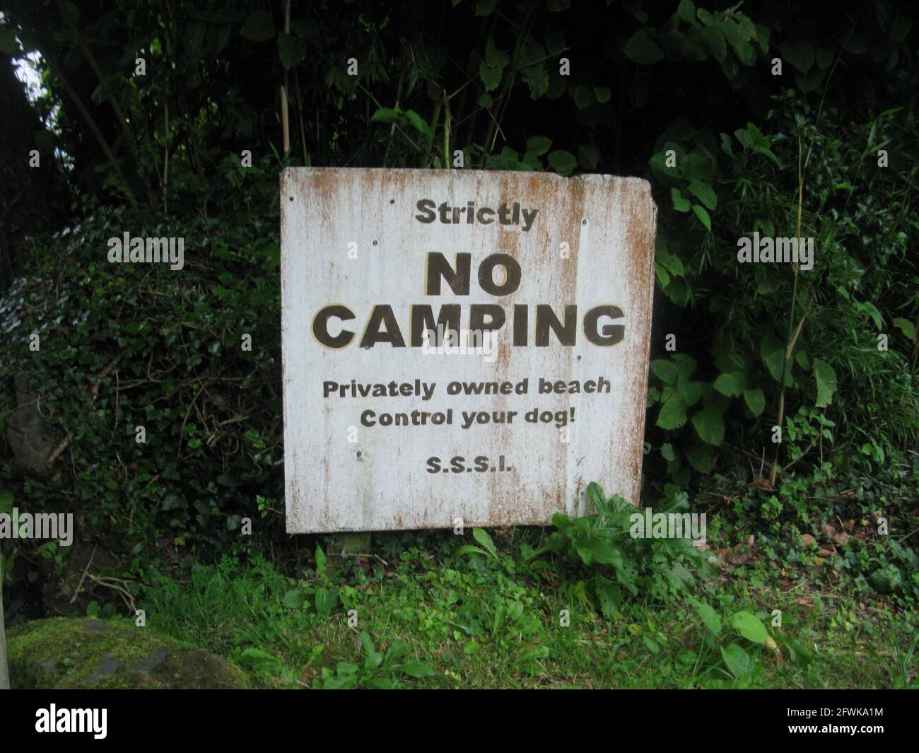Strictly no camping privately owned beach. Dean Quarry Lowland point ...