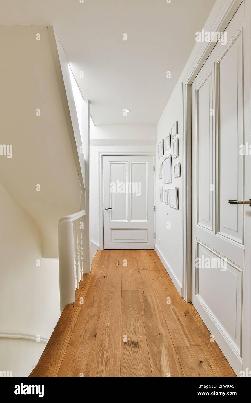 Designed in a minimalistic style hallway interior Stock Photo - Alamy