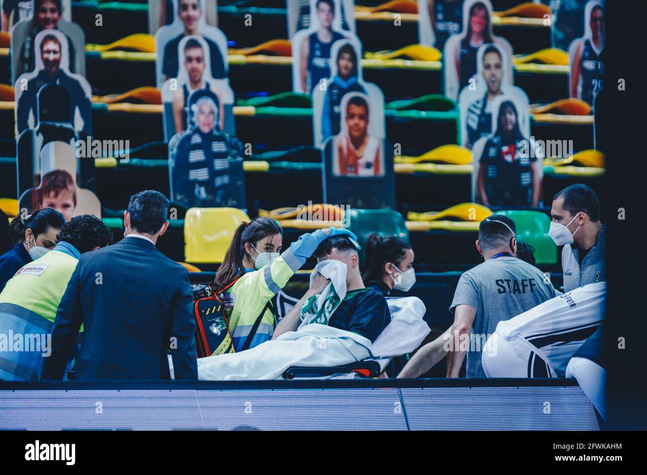 Bilbao, Basque Country, SPAIN. 23rd May, 2021. during the Liga ACB game ...