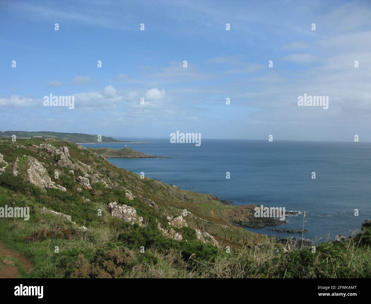 South west coast path. Lizard peninsula. Cornwall. West country ...