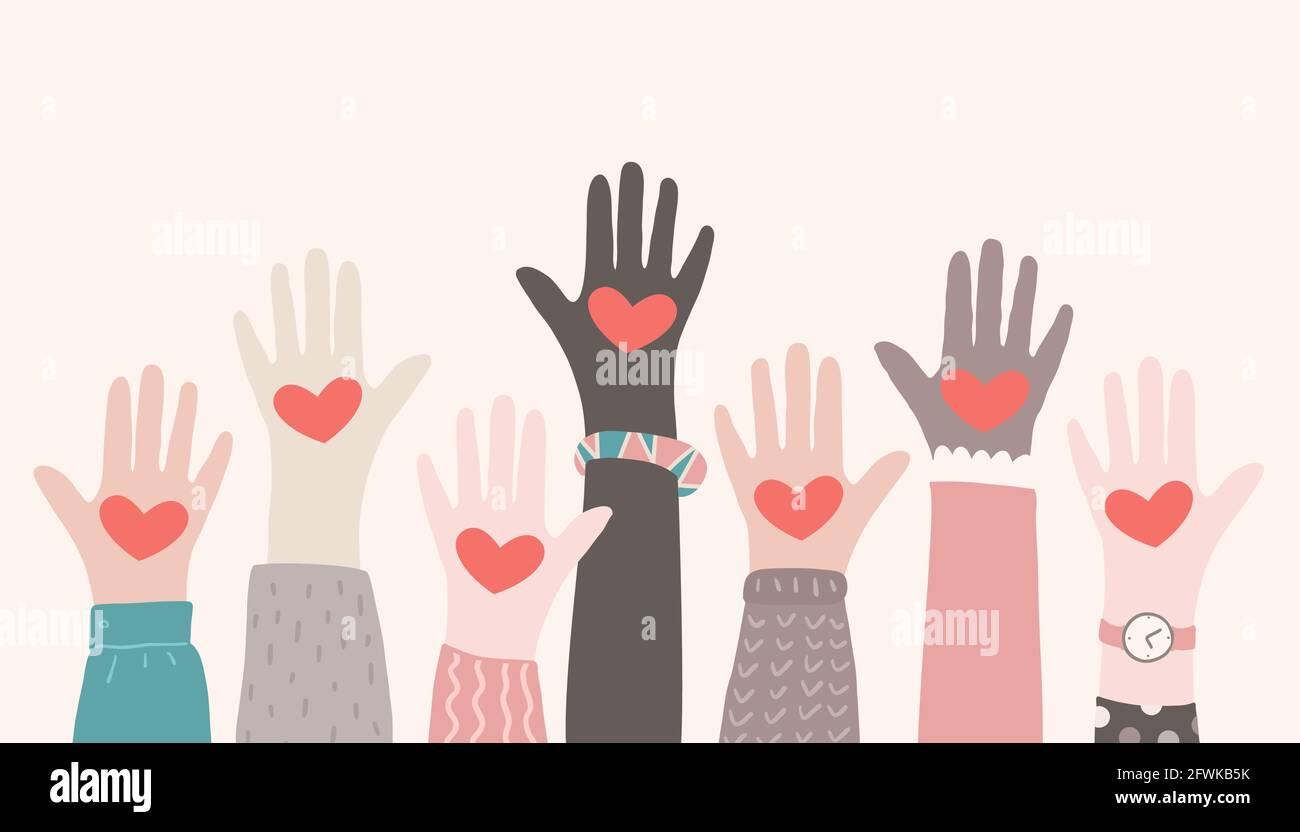 Volunteer diverse work Stock Vector Images - Alamy