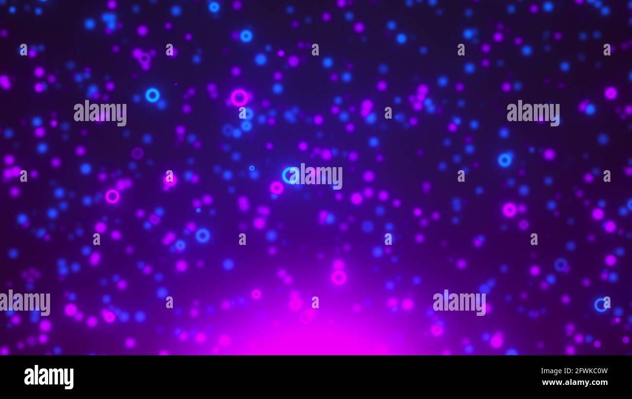 Flickering microscopic circles smoothly scattering in space. Aftermath ...