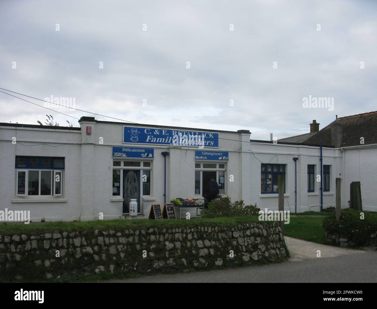 Family butchers. The Lizard village. South west coast path. Lizard ...