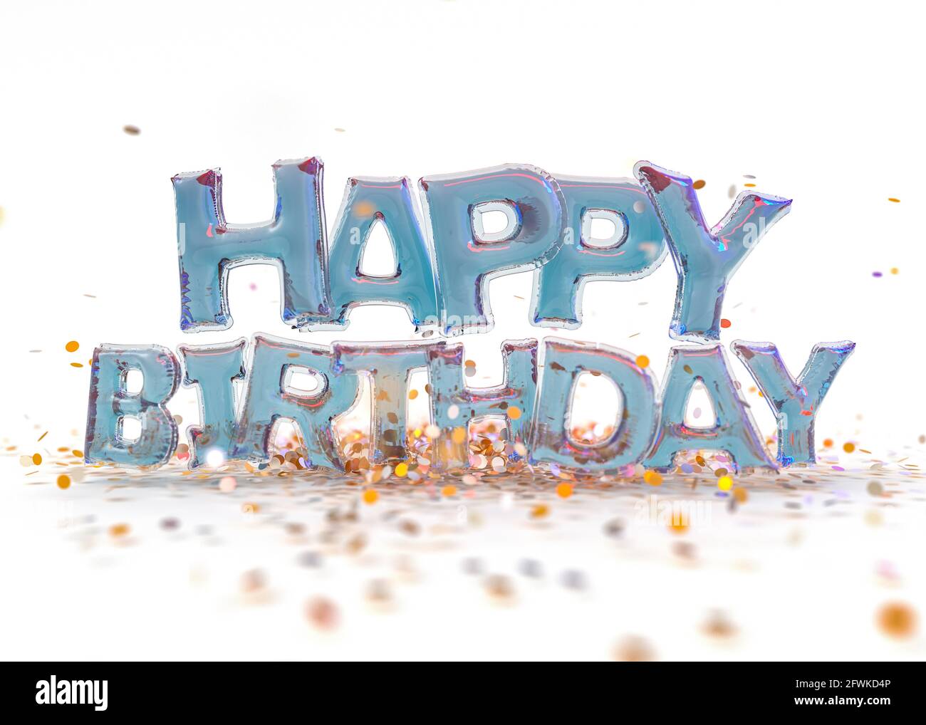 Word happy birthday in english alphabet from balloons. Holidays and ...