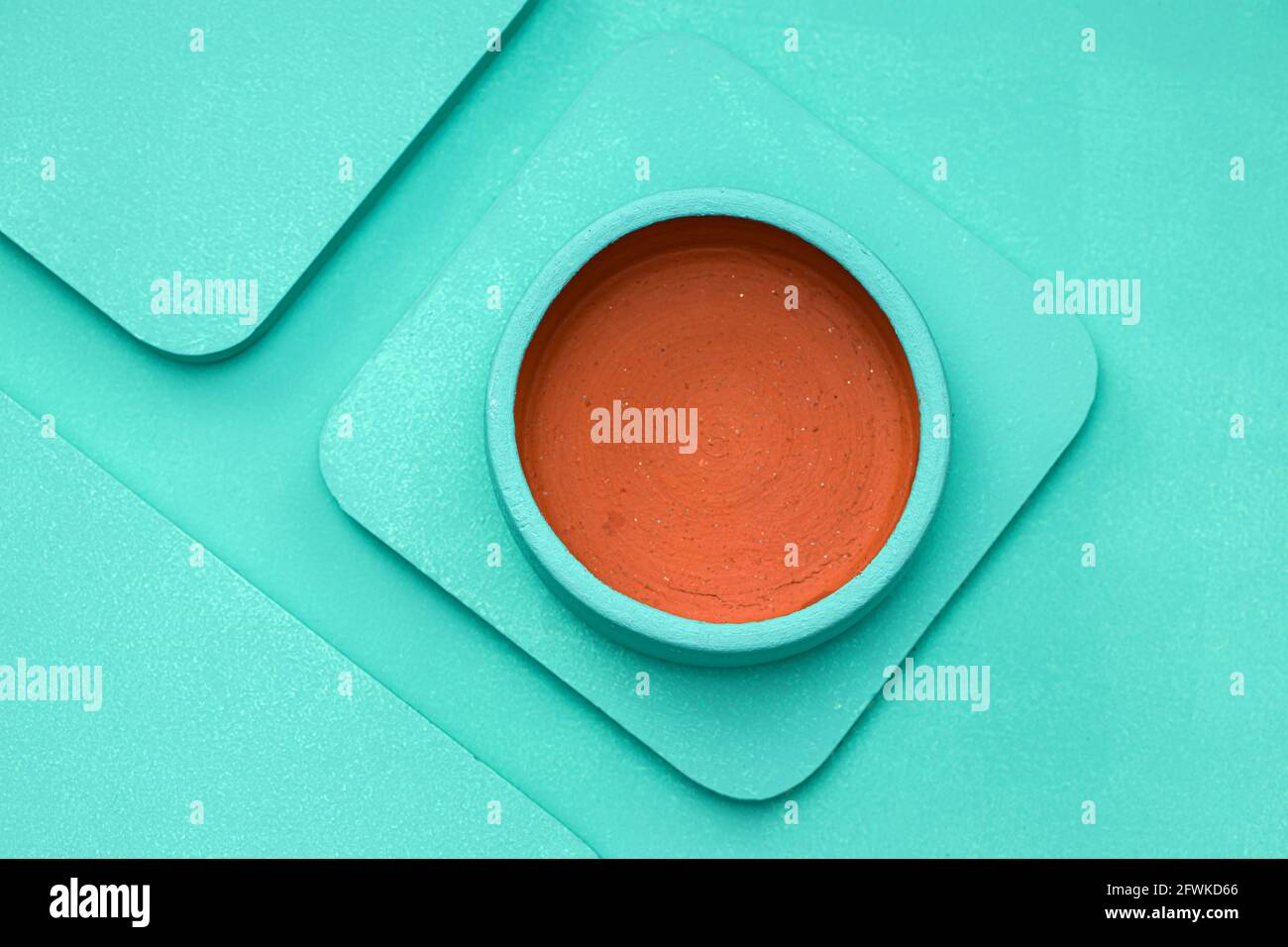 Solid Aqua Blue Background