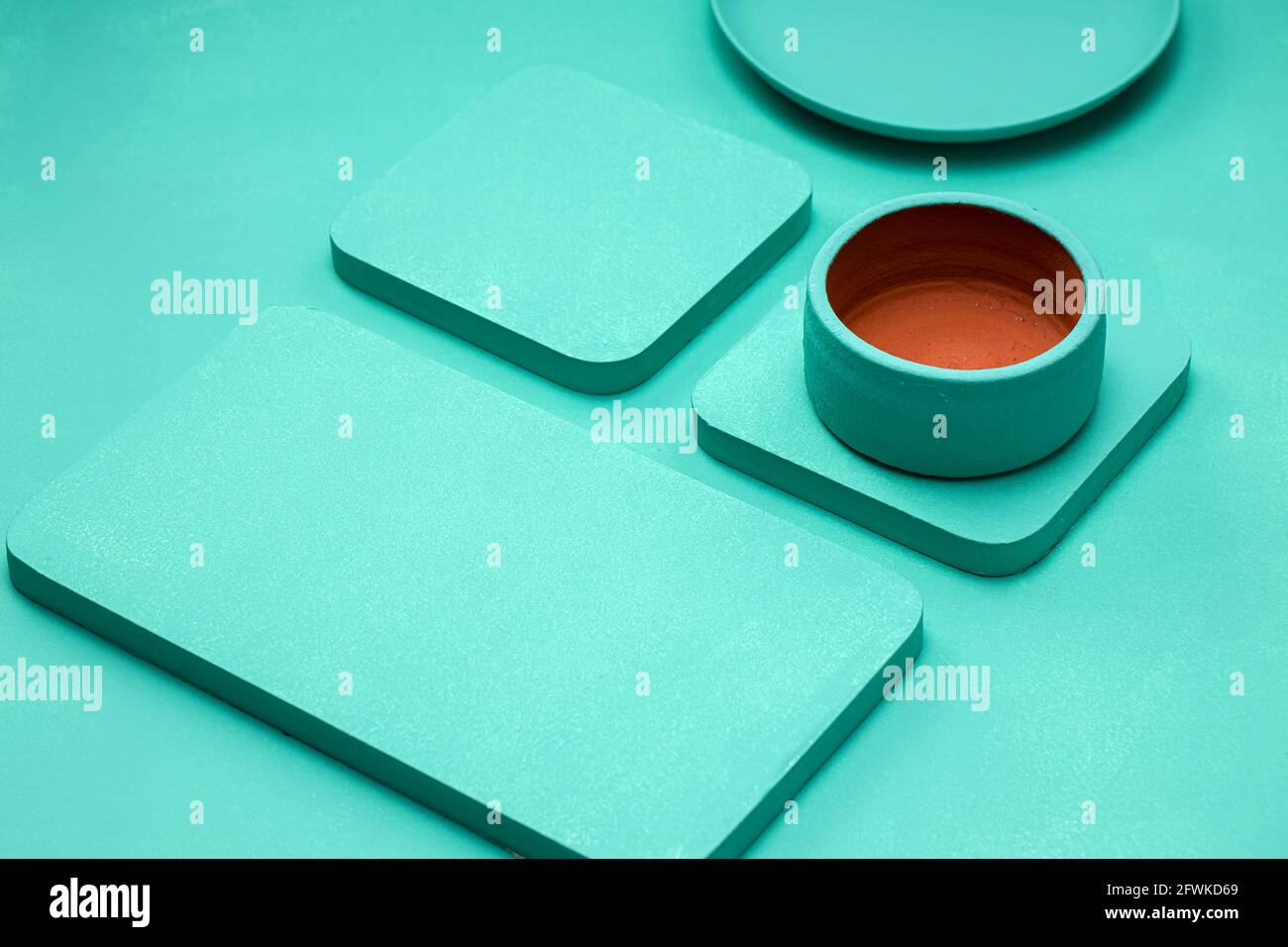 Solid Aqua Blue Background