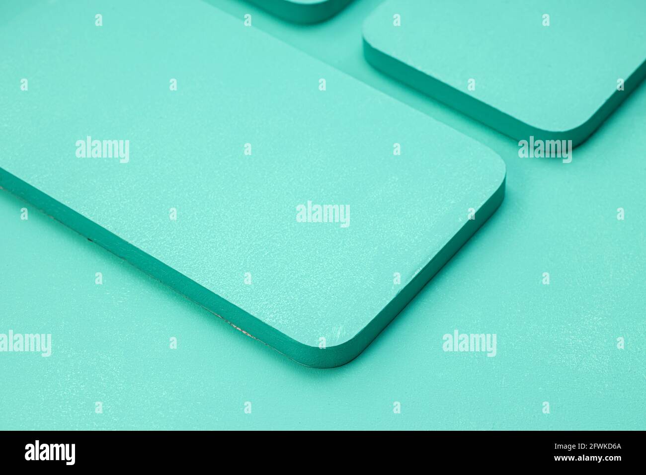 Aqua colour, solid colour background with same colour rectangle base ...