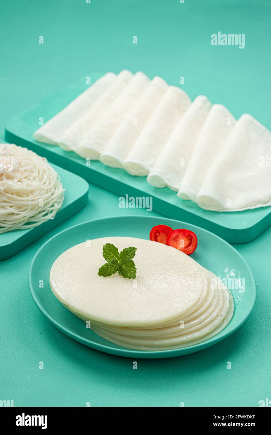 Rice Pathiri and Ideyappam, south indian malabar special breakfast made ...