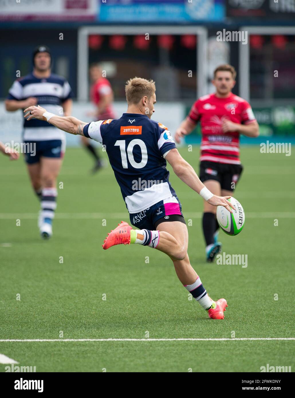 Tony Fenner of Coventry Rugby seen in action during the Greene King IPA ...