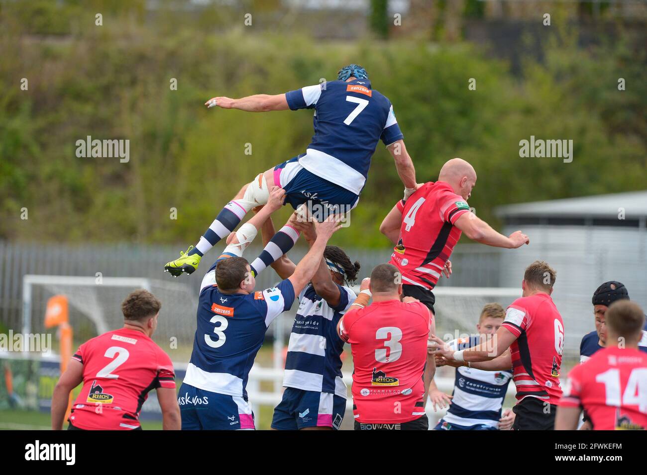 Adam Peters of Coventry Rugby seen in action during the Greene King IPA ...