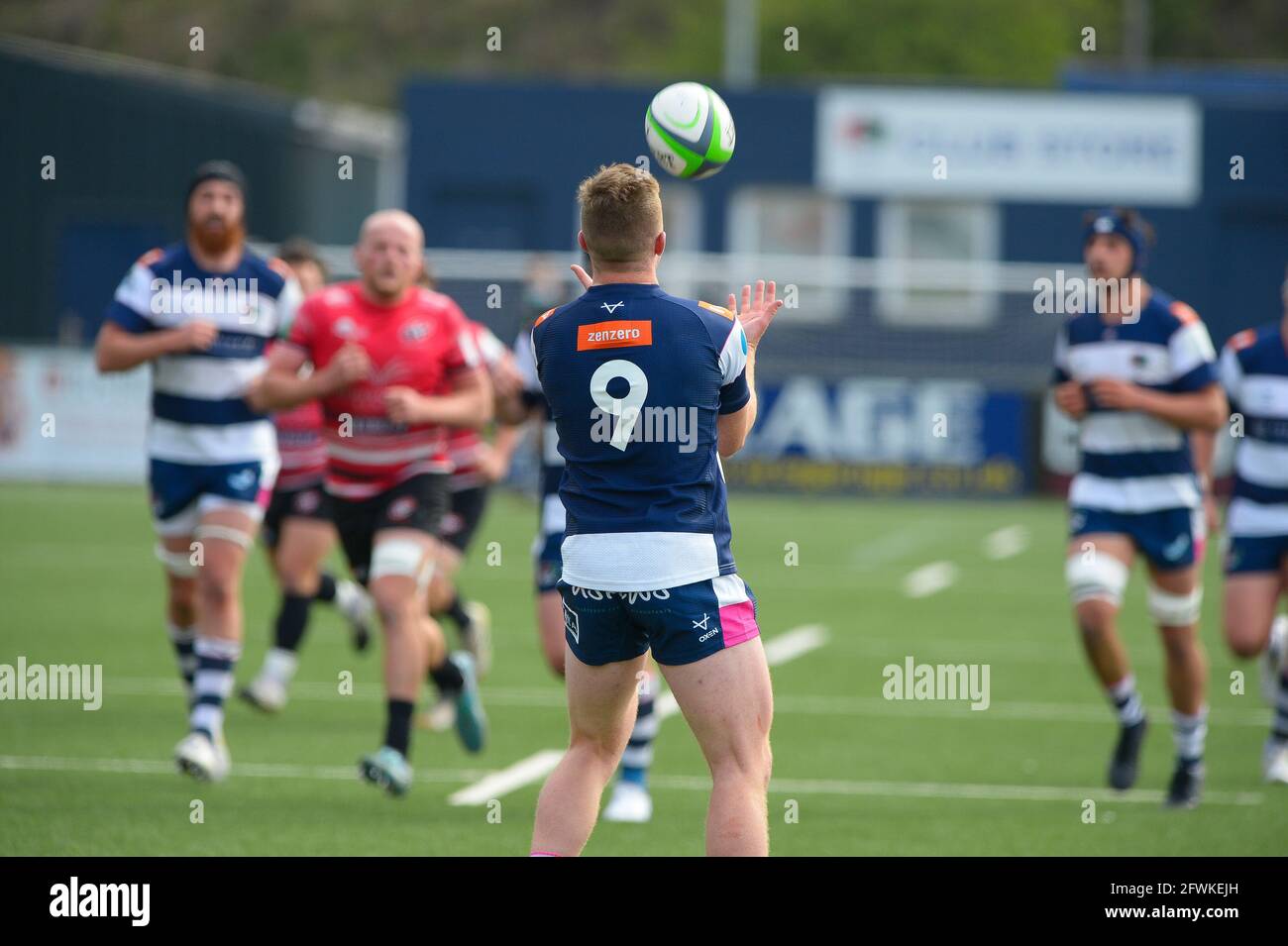 Josh Snow of Coventry Rugby seen in action during the Greene King IPA ...