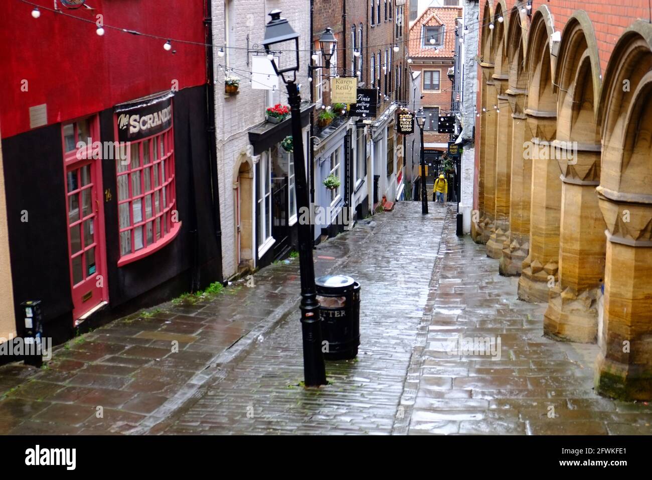 May 2021 - Christmas Steps on a wet day in May 2021, Bristol, England ...