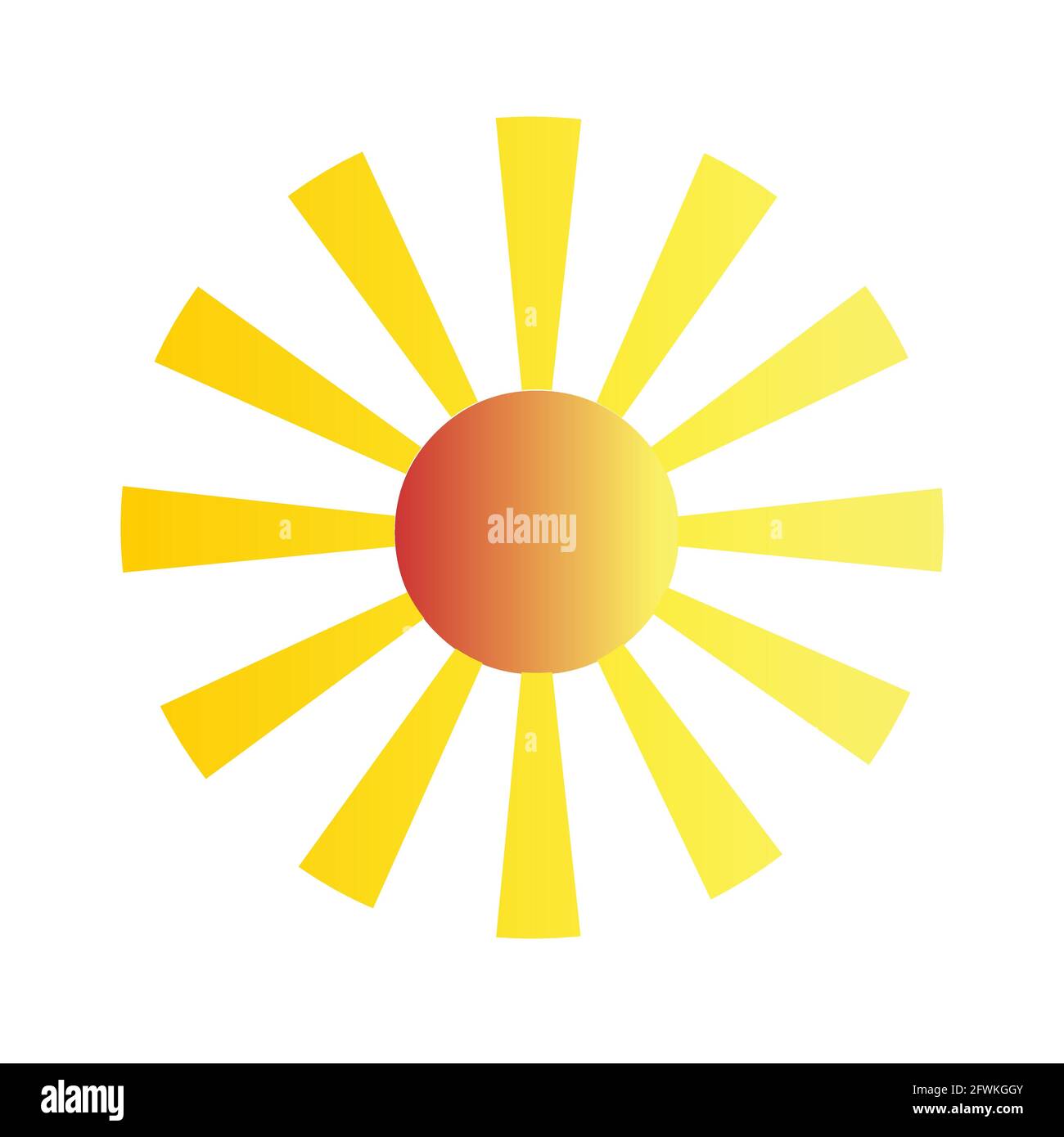 Sun logo vector islated on white background Stock Vector Image & Art ...