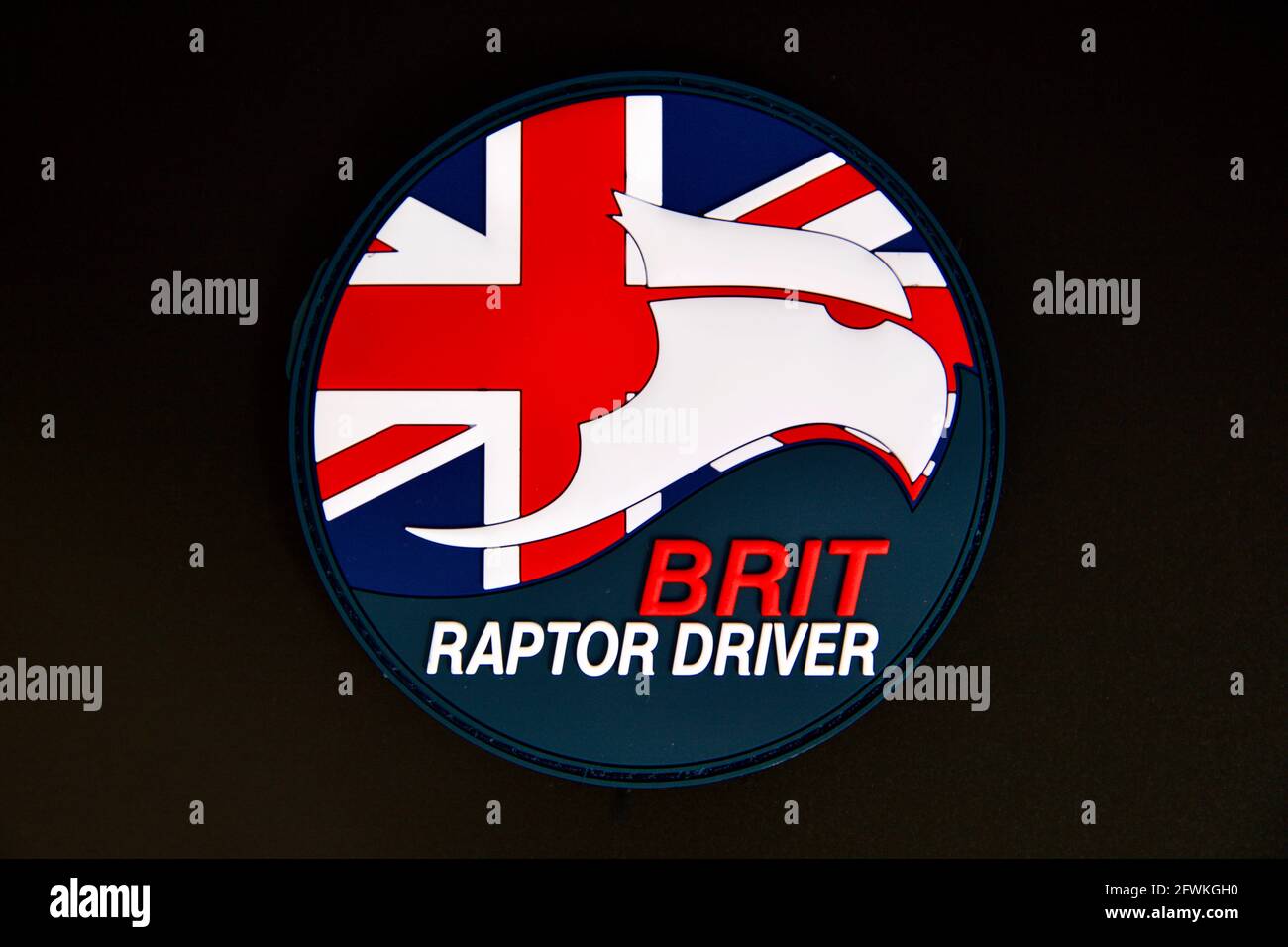 94th Fighter Squadron F-22A Brit Raptor Driver PVC Patch Stock Photo ...