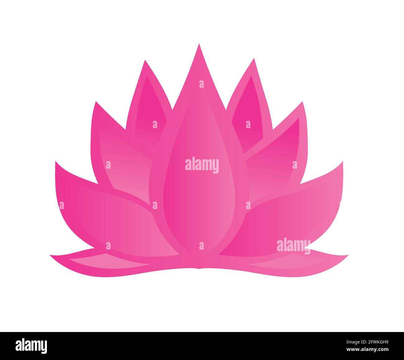 Lotus flower logo isolated on white background Stock Vector Image & Art ...