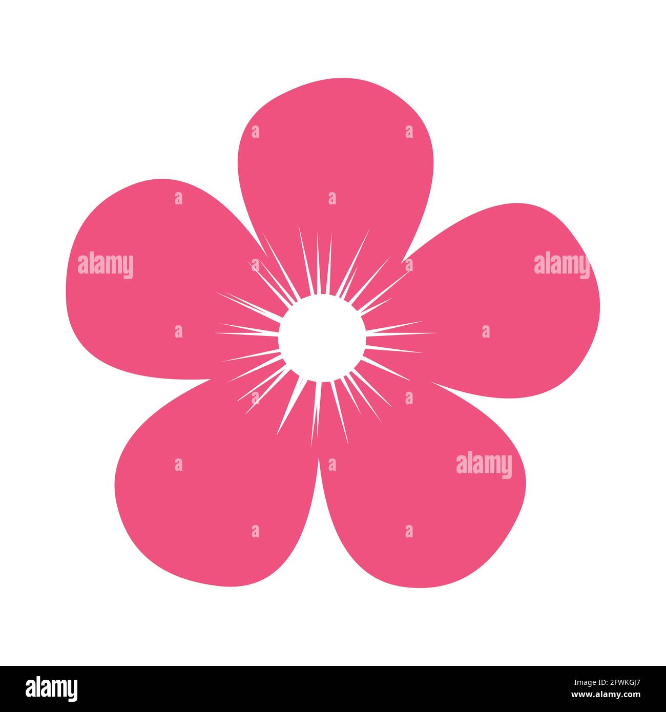 Flower icon logo illustration isolated on white background Stock Vector ...