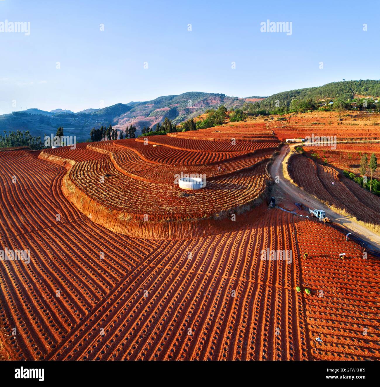 China clay aerial hi-res stock photography and images - Alamy