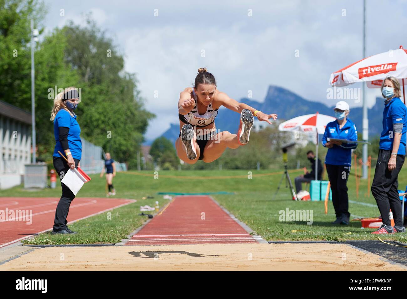 Landquart, Schweiz. 23. Mai 2021. Lydia Boll beim Weitsprung am ...
