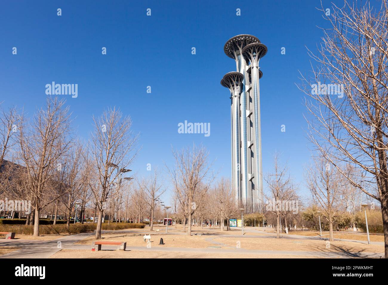 The Beijing Olympic tower appearance Stock Photo - Alamy