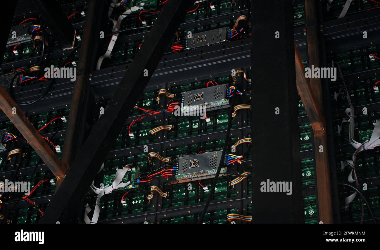 control panel circuit of the computer Stock Photo - Alamy