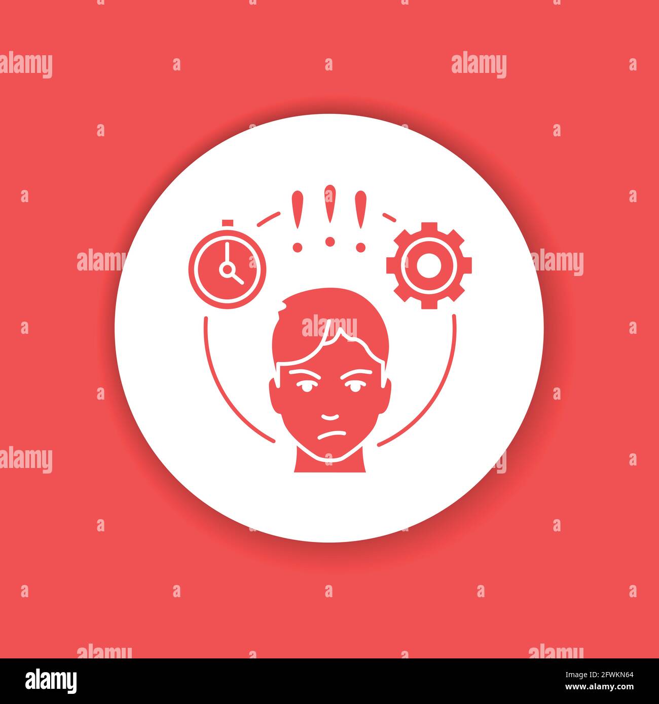 Anger management color glyph icon. Pictogram for web page, mobile app ...