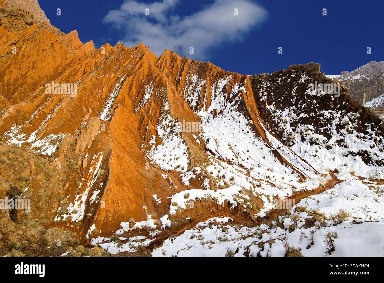 Xinjiang kuqa grand canyon scenery Stock Photo - Alamy