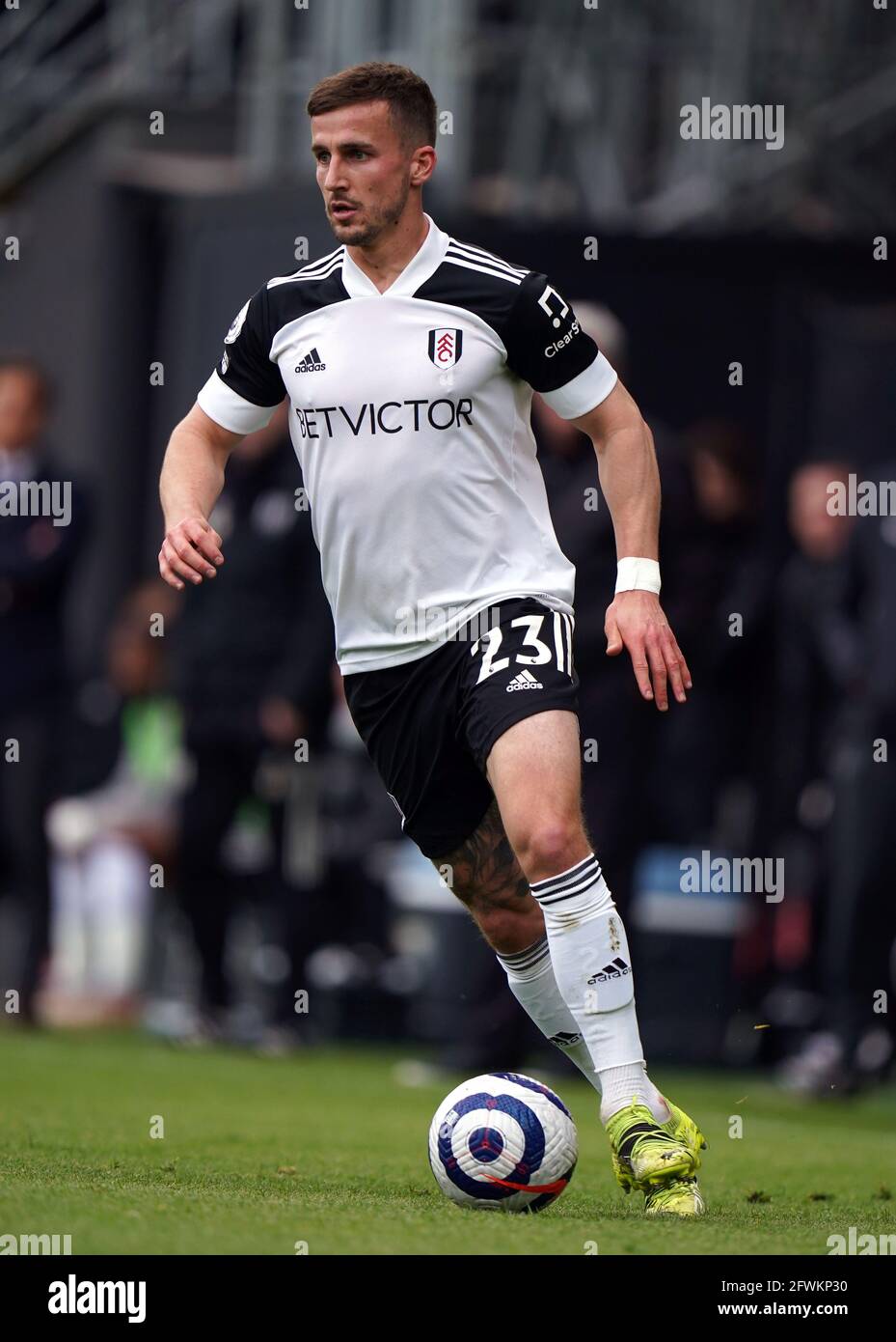Fulham's Joe Bryan during the Premier League match at Craven Cottage ...