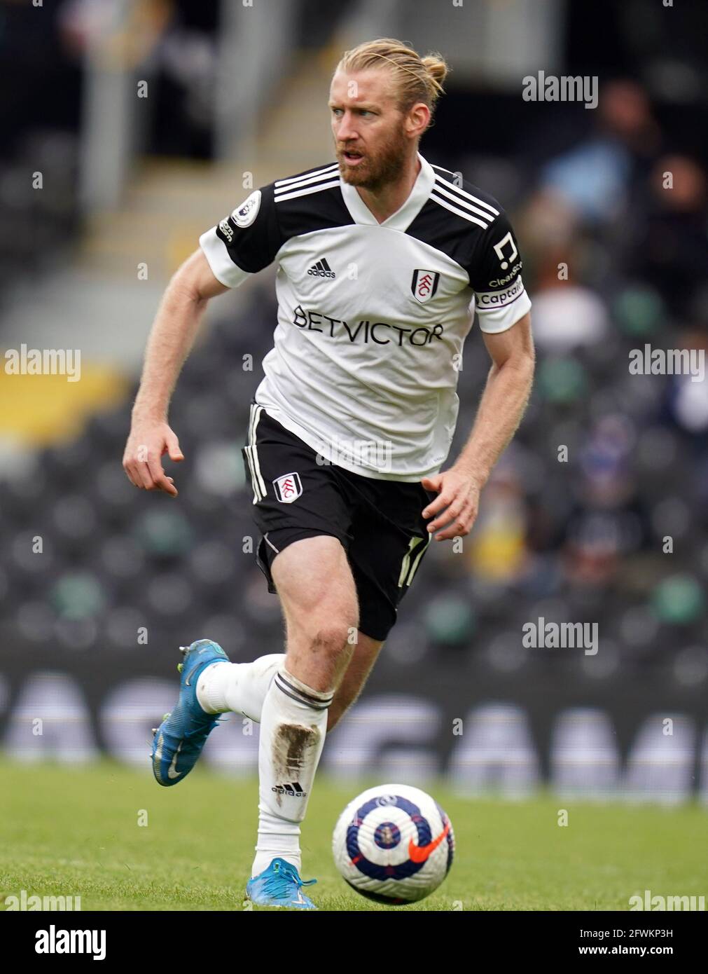 Fulham's Tim Ream during the Premier League match at Craven Cottage ...
